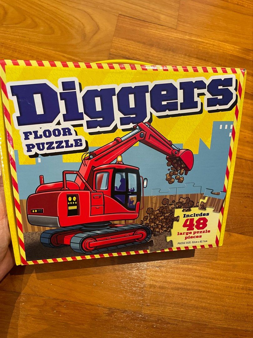 Orchard toys digger floor puzzle, Hobbies & Toys, Toys & Games on Carousell