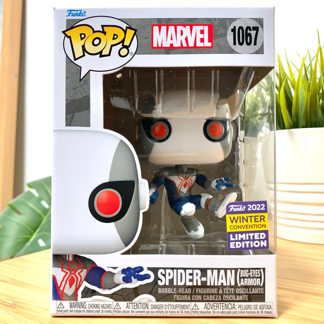 Funko Pop Marvel Spider-Man Bug-Eyes Armor Winter Convention Shared ...