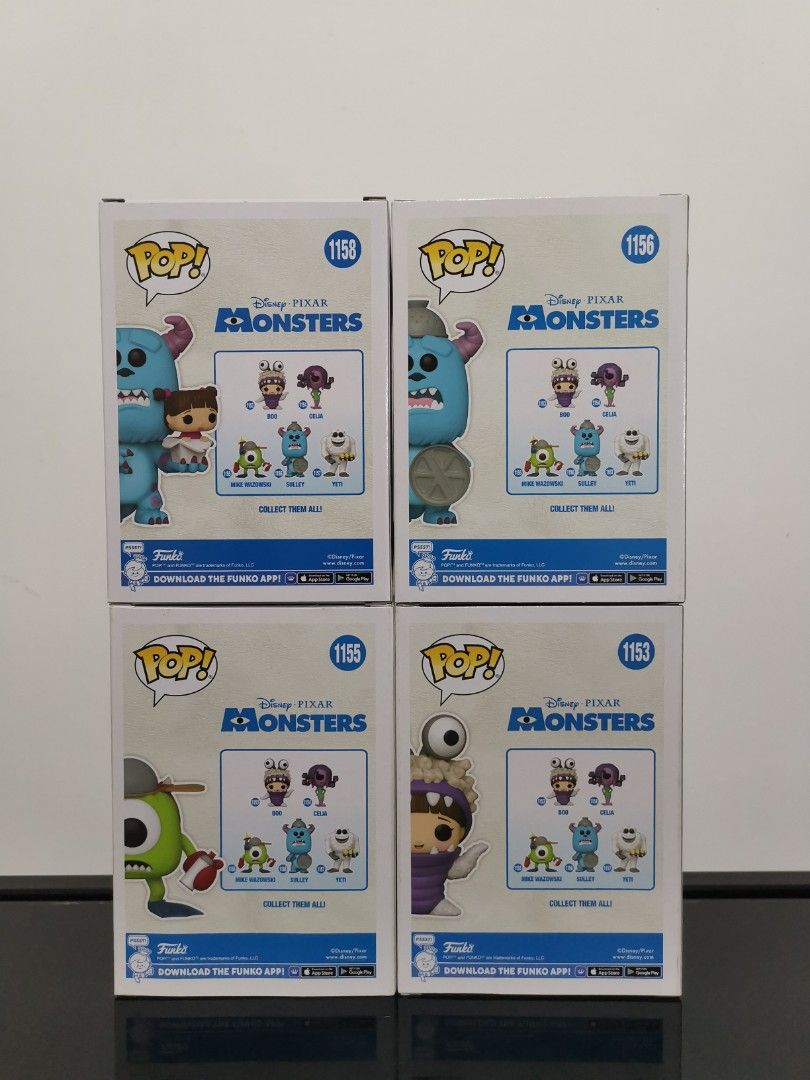 Funko Pop Disney Pixar Monster Inc - Sulley with Boo, Sulley, Mike ...