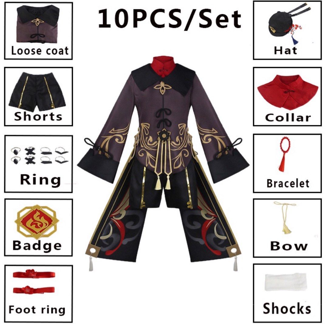 Genshin Impact Hu Tao Costume, Women's Fashion, Dresses & Sets, Sets or ...