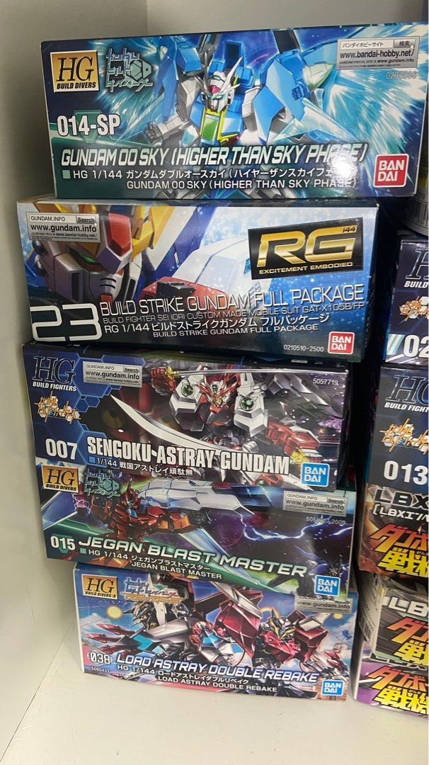 全已砌 Hg/mg /rg /hgbf/hgbd/gundam散件高達, 興趣及遊戲, 玩具 & 遊戲類 - Carousell