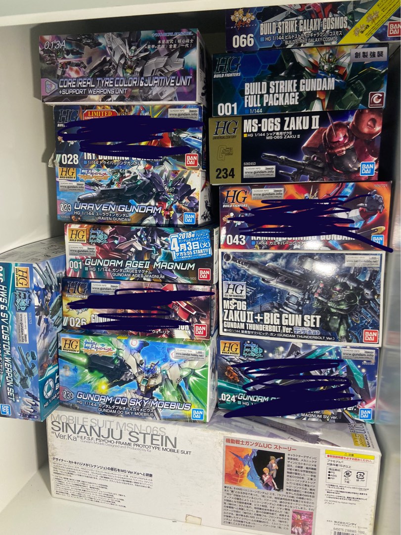 全已砌 Hg/mg /rg /hgbf/hgbd/gundam散件高達, 興趣及遊戲, 玩具 & 遊戲類 - Carousell