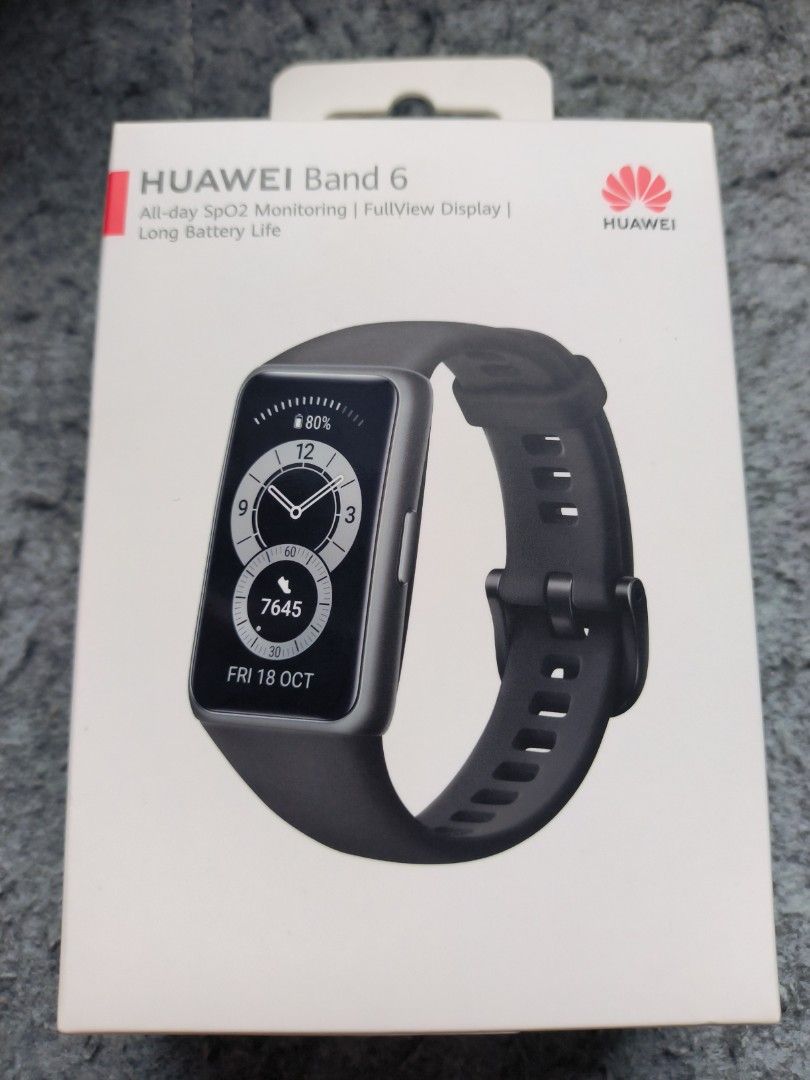Huawei Band 6 graphite black, Mobile Phones & Gadgets, Wearables ...
