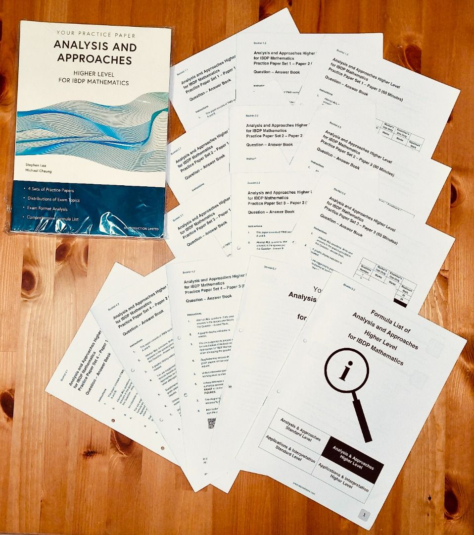 IB Math AAHL Mock Paper 4 sets - Your Practice Paper Analysis and ...