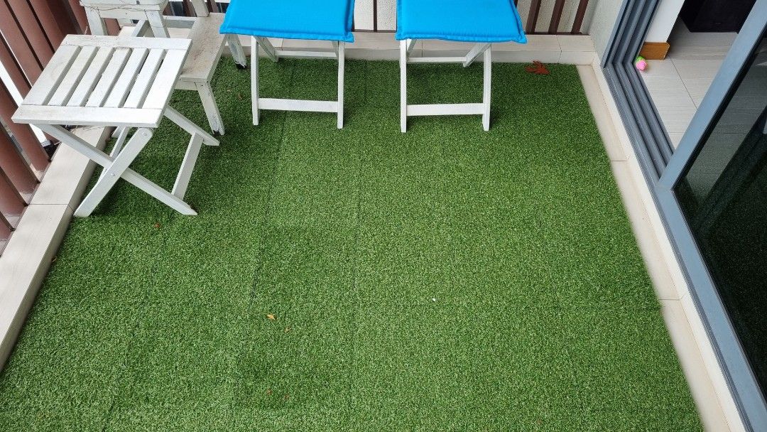 Ikea runnen floor grass deck, Furniture & Home Living, Outdoor ...
