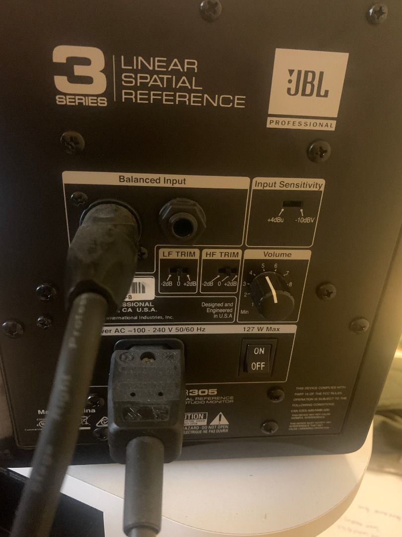 JBL - LSR305 Mk1 - Studio Monitor (PAIR), Audio, Other Audio Equipment ...