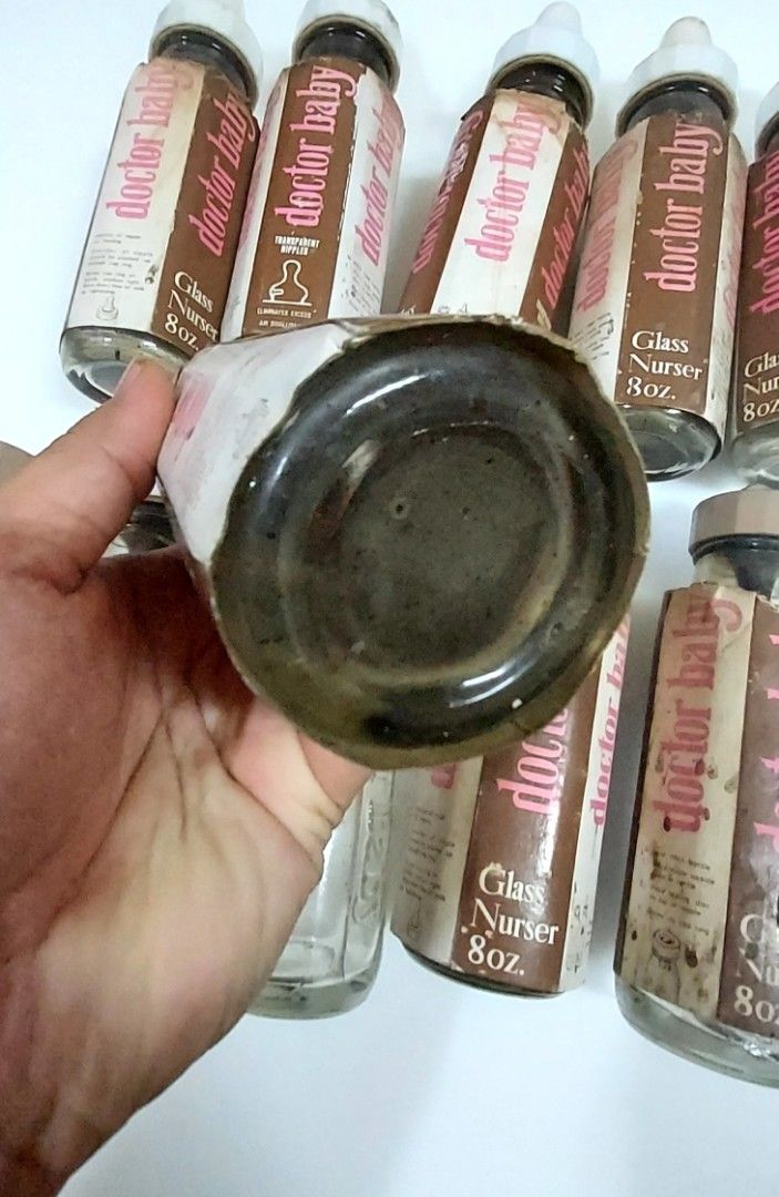 JUALAN LOT 11 BOTOL KACA SUSU LAMA ANTIK NOS, Hobbies & Toys ...