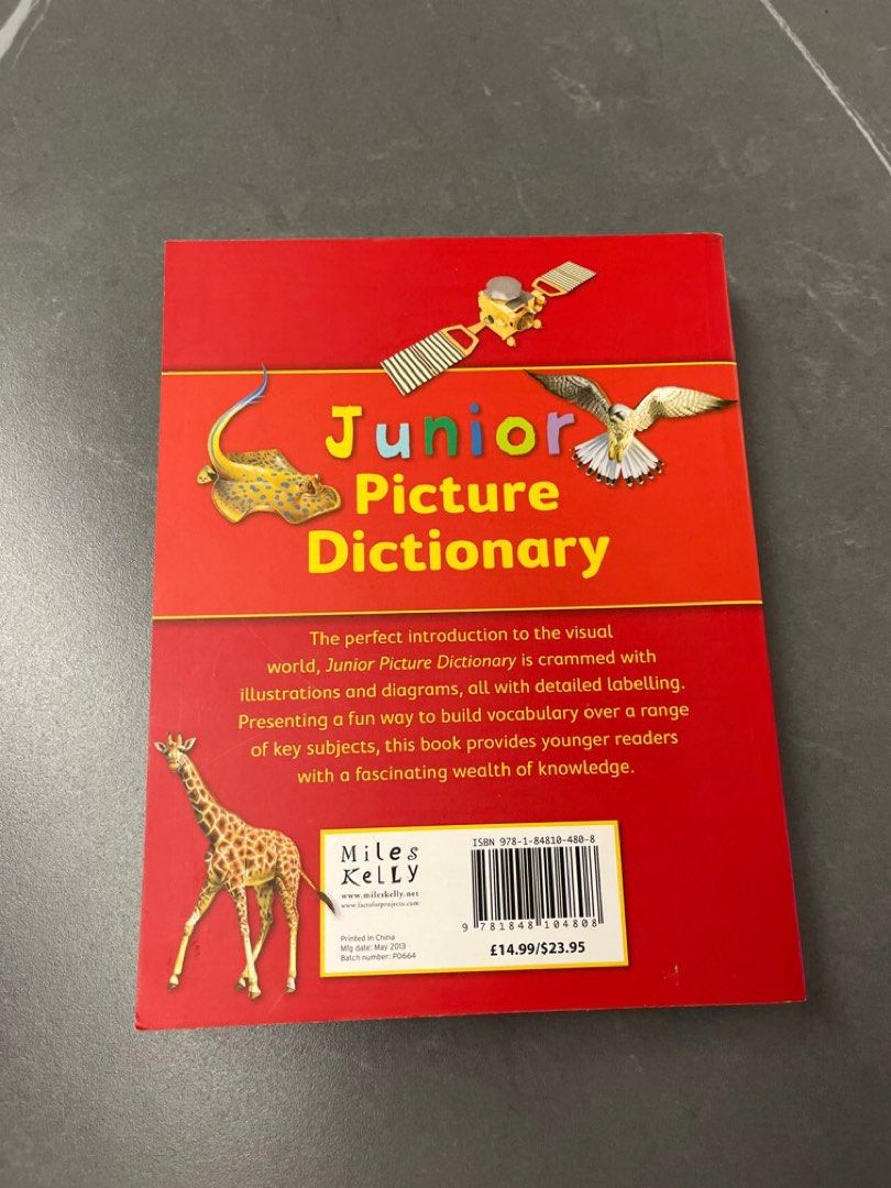 Junior Picture Dictionary, Hobbies & Toys, Books & Magazines, Children ...
