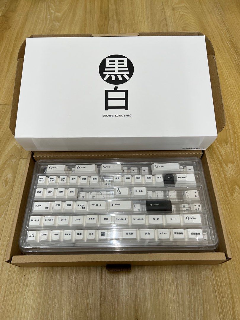 KBDFans EPBT X GOK Kuro / Shiro Base + JP Mod + SB keycaps set + RAMA ...