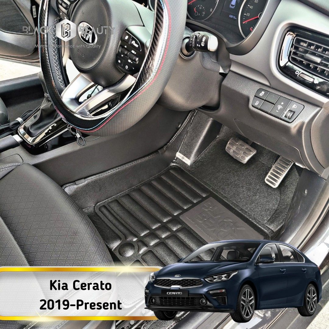 Kia Cerato Leather Car Mat - Granite Series Full set, Car Accessories ...