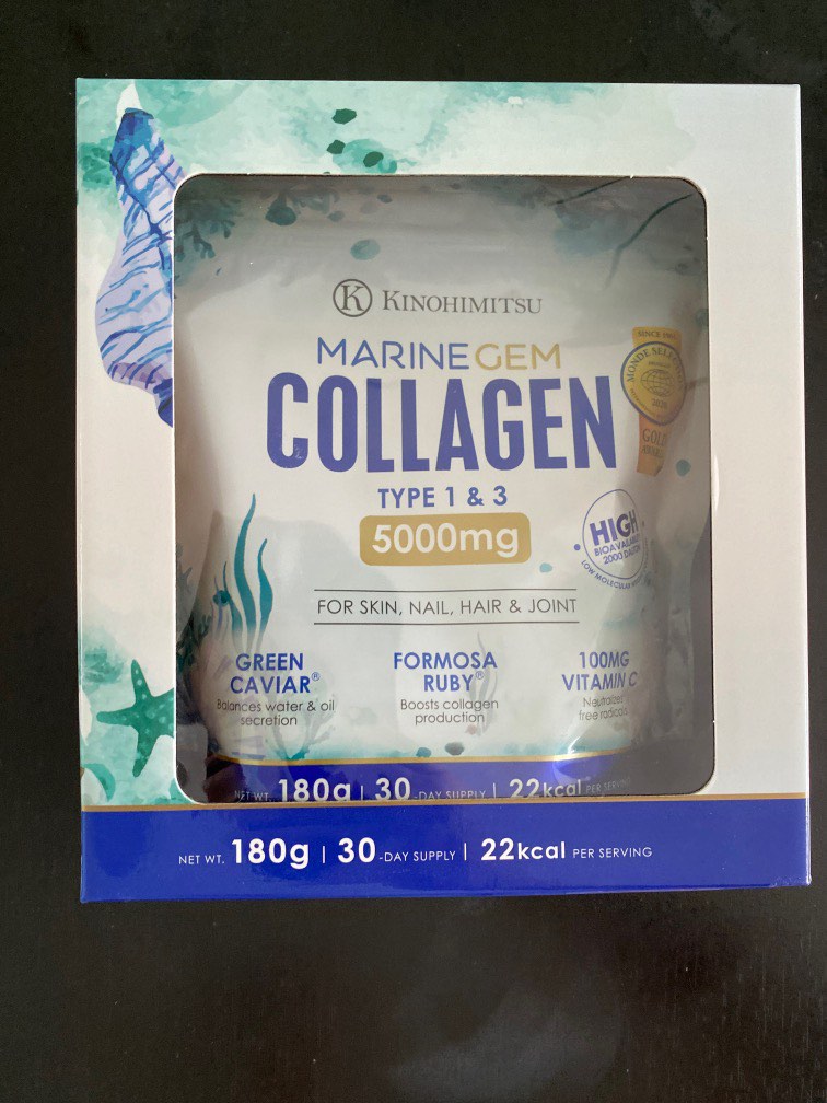 KINOHITMITSU COLLAGEN expiry 2024, Health & Nutrition, Health ...