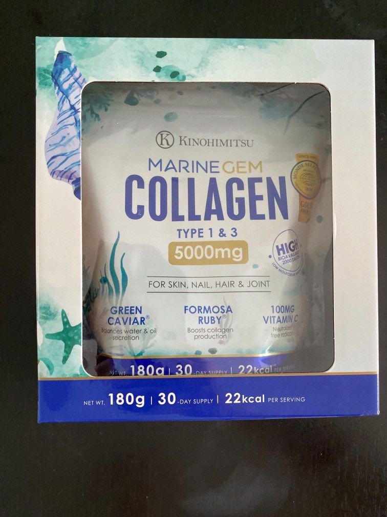 KINOHITMITSU COLLAGEN expiry 2024, Health & Nutrition, Health ...