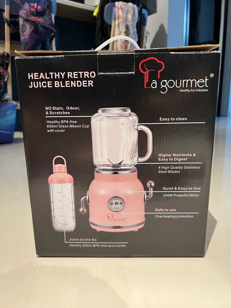 La Gourmet 0.6L Retro Juice Blender Set, TV & Home Appliances, Kitchen ...