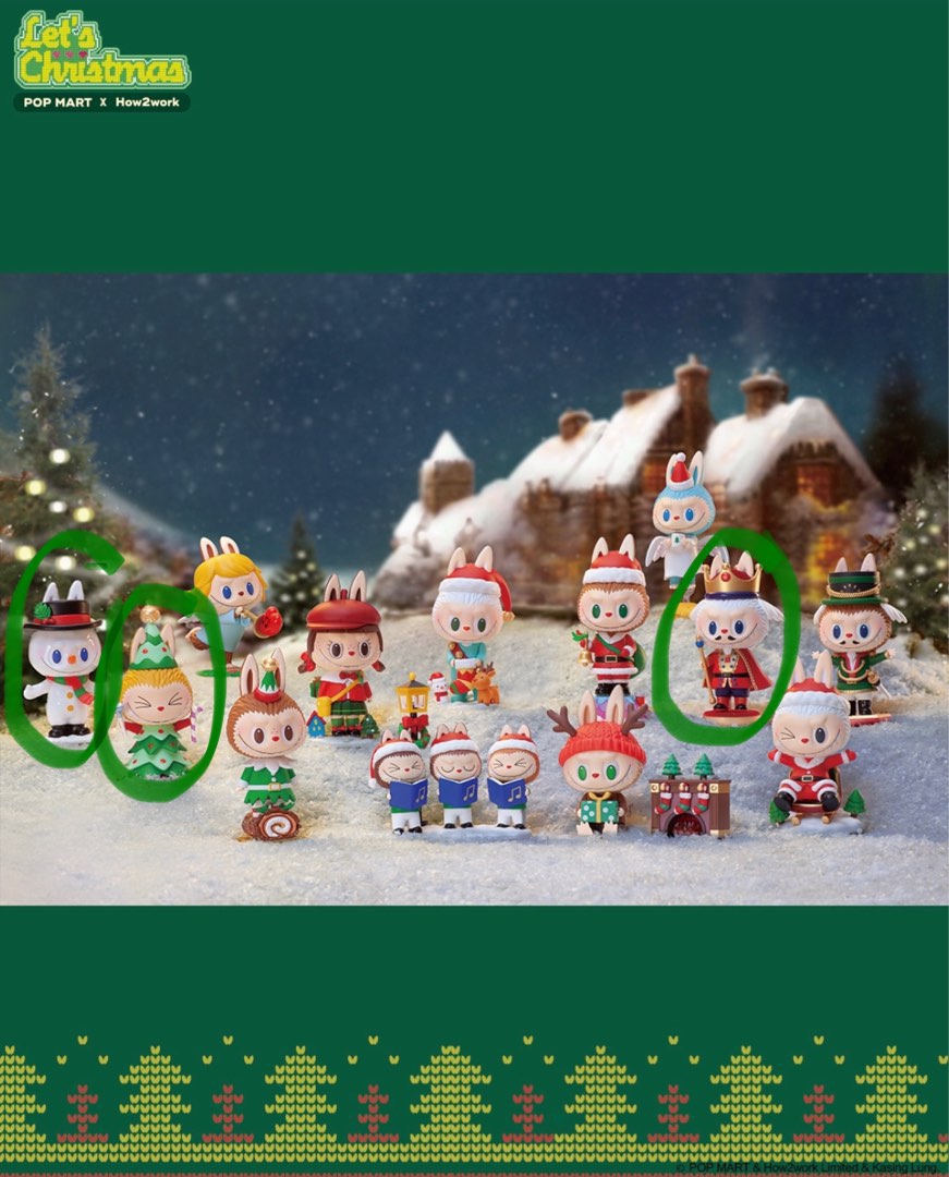 Labubu Christmas, Hobbies & Toys, Toys & Games on Carousell