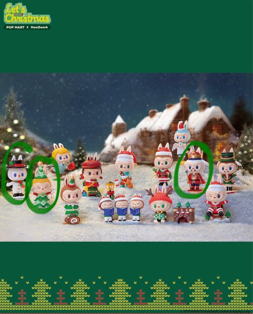 Labubu Christmas, Hobbies & Toys, Toys & Games on Carousell