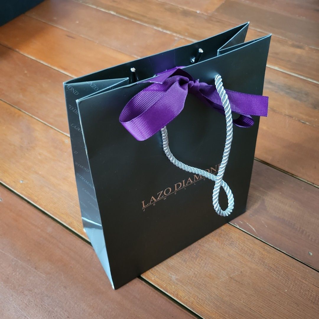 Lazo diamond paper bag, Women's Fashion, Jewelry & Organisers ...