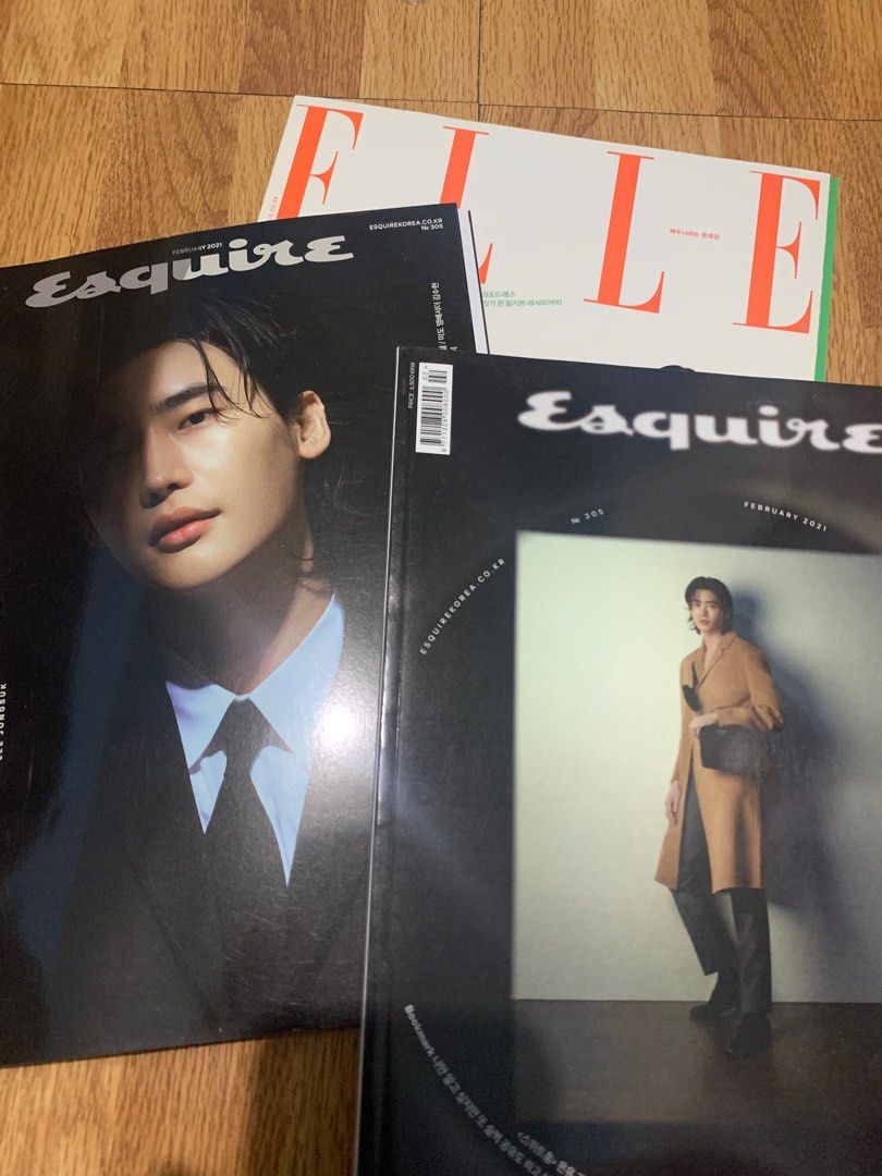 Lee Jong Suk Esquire February 2021 issue with Elle Magazine, Hobbies & Toys, Books & Magazines ...