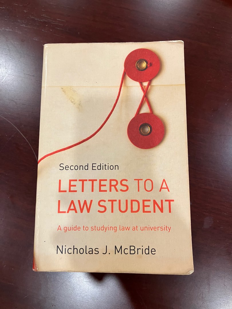 Letters to a Law Student | Nicholas J Mcbride, Hobbies & Toys, Books ...