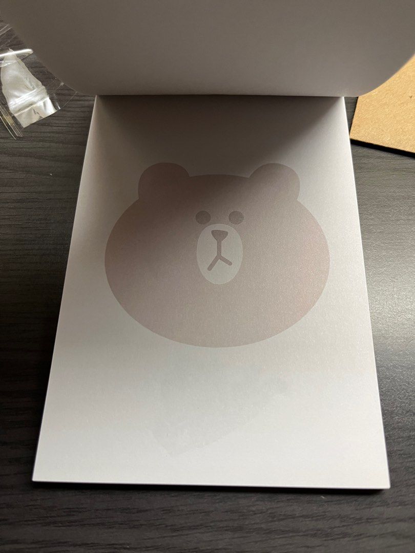 Line friends Brown bear notebook, Hobbies & Toys, Stationery & Craft ...