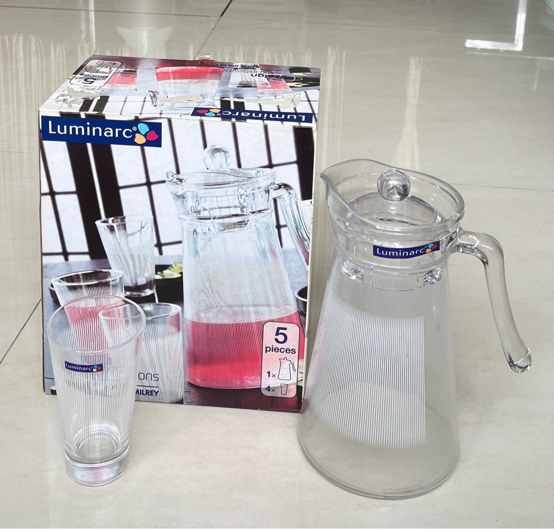 Luminarc Glass Jar set, Furniture & Home Living, Kitchenware ...