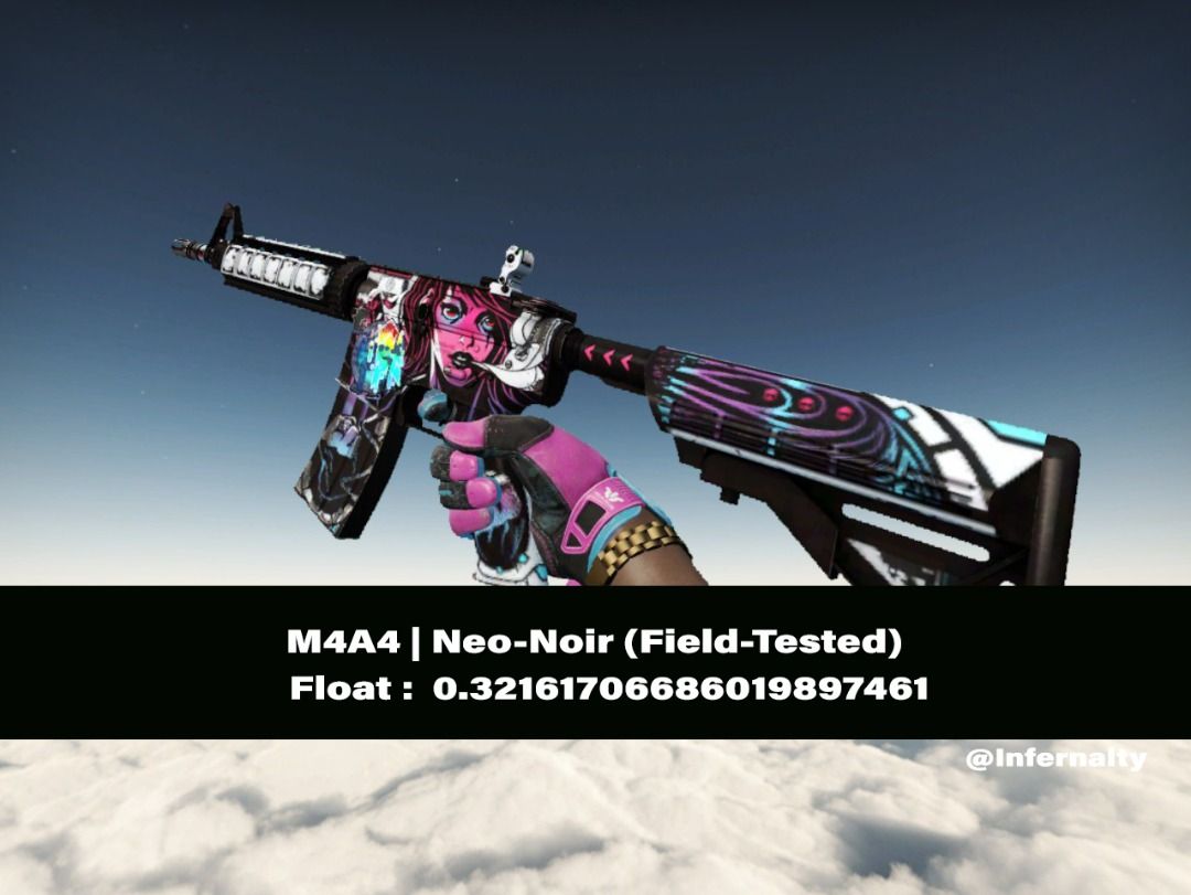 M4A4 Neo Noir FT CSGO SKINS KNIVES, Video Gaming, Gaming Accessories ...