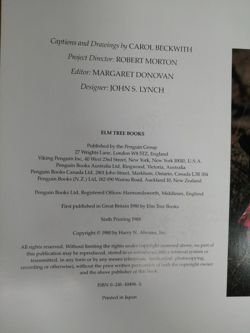 Maasai by Tepilit Ole Saitoti and Carol Beckwith Elm Tree Books 1988 ...