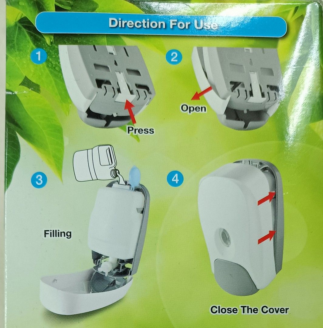 Manual Liquid Dispenser 800 / 1000ml, Beauty & Personal Care, Sanitary ...