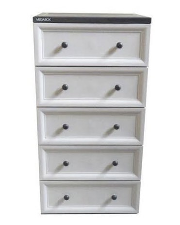 Megabox 5-Layer Drawer Beige Aesthetic Affordable, Furniture & Home ...