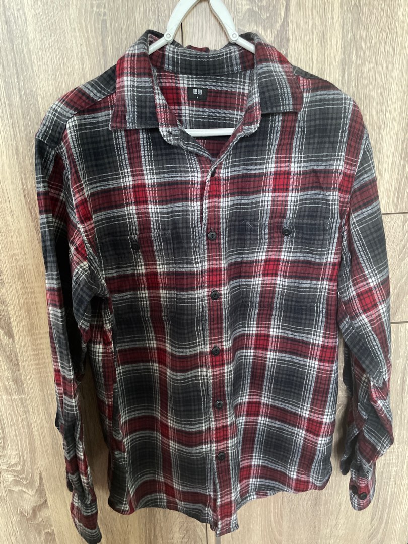 Mens Plaid long sleeves polo, Men's Fashion, Tops & Sets, Tshirts ...