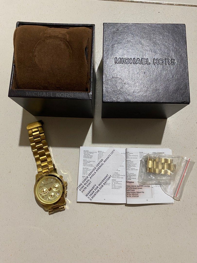 Michael Cors Gold, Luxury, Watches on Carousell