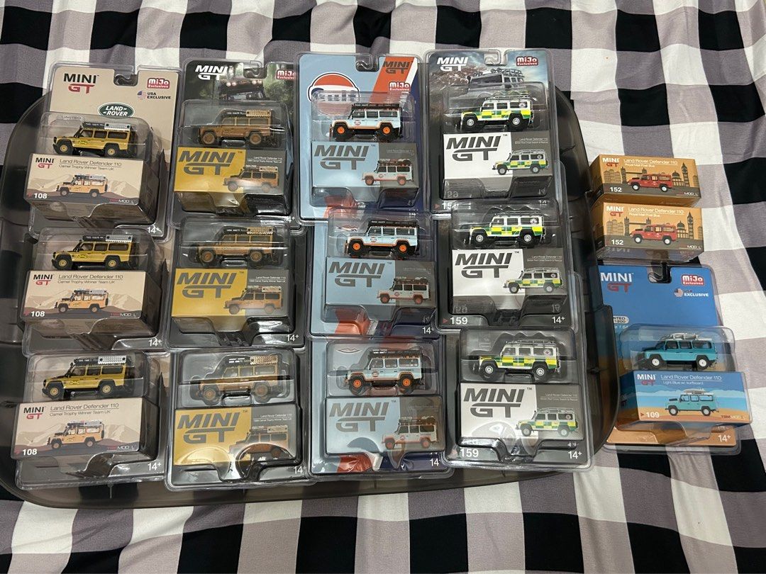 Mini GT Land Rover Defender 110 - Set of 5 - Choose 1 per Column ...