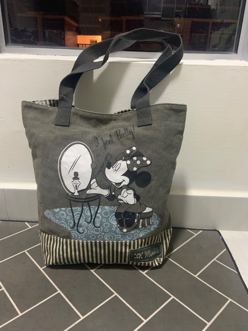 MINNIE MOUSE TOTE BAG, Women's Fashion, Bags & Wallets, Tote Bags on ...