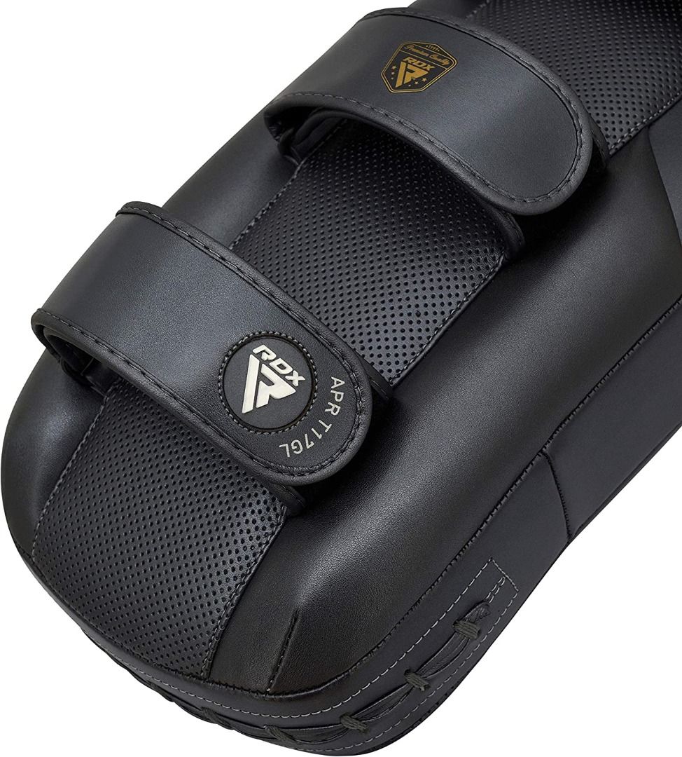 MMA Thai Pad for Training,Maya Hide Leather Curved Kick boxing Strike ...