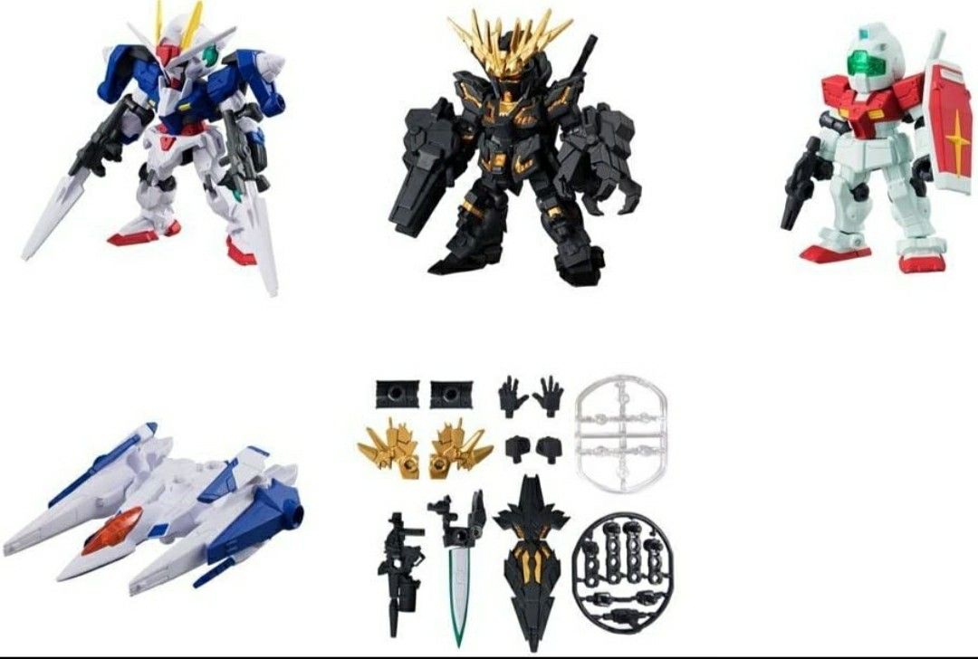 MOBILE SUIT ENSEMBLE 02 lot 5 gundam gm banshee 00 o-raiser, Hobbies ...