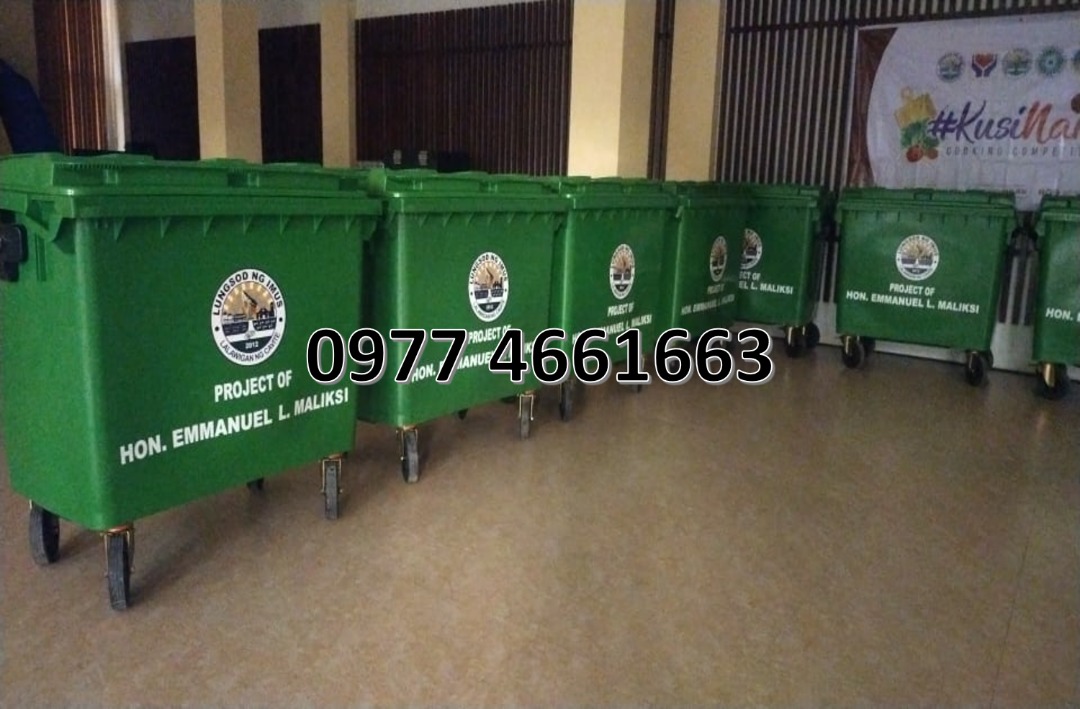 mobile trash bin with wheels, Furniture & Home Living, Cleaning ...