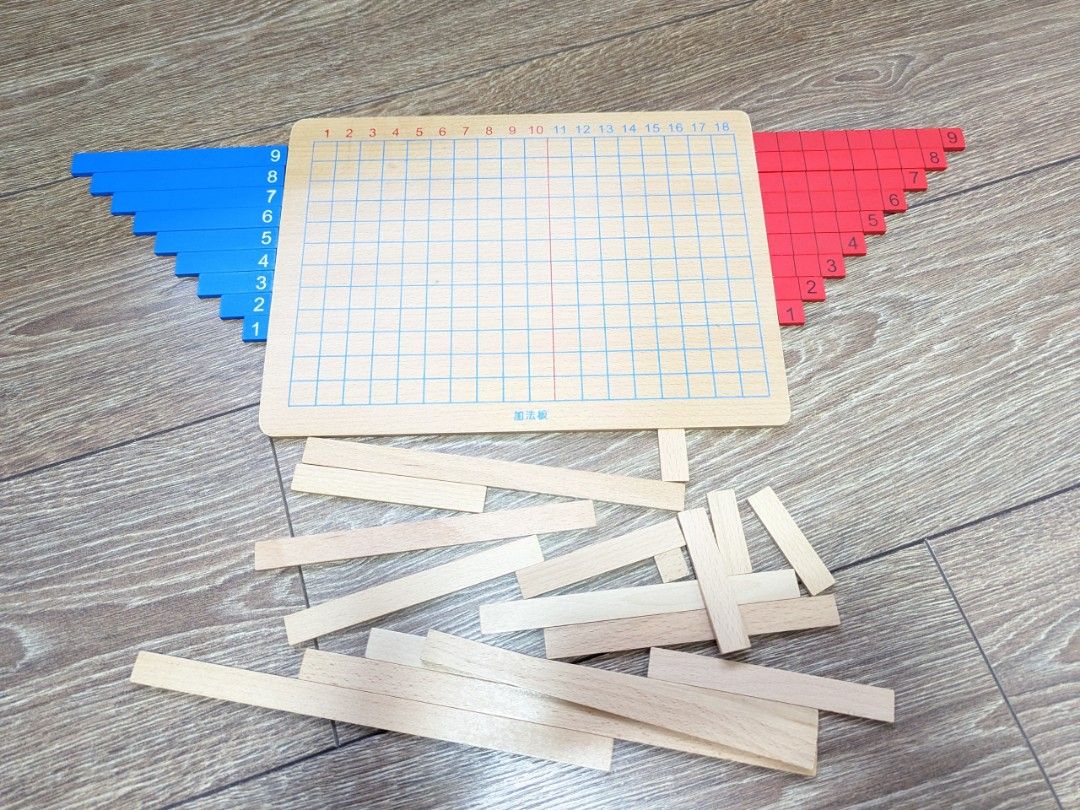 Montessori Addition Strip Board, Hobbies & Toys, Toys & Games on Carousell