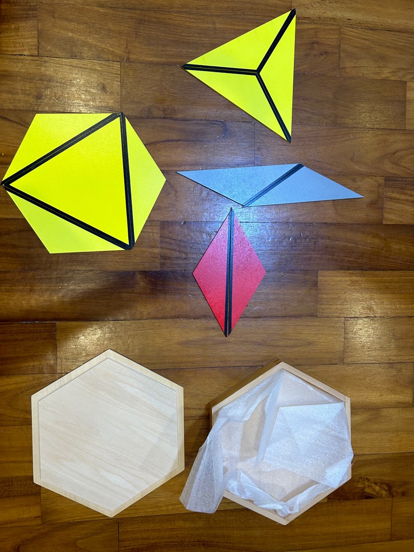 Montessori Large Hexagonal Box, Hobbies & Toys, Toys & Games on Carousell