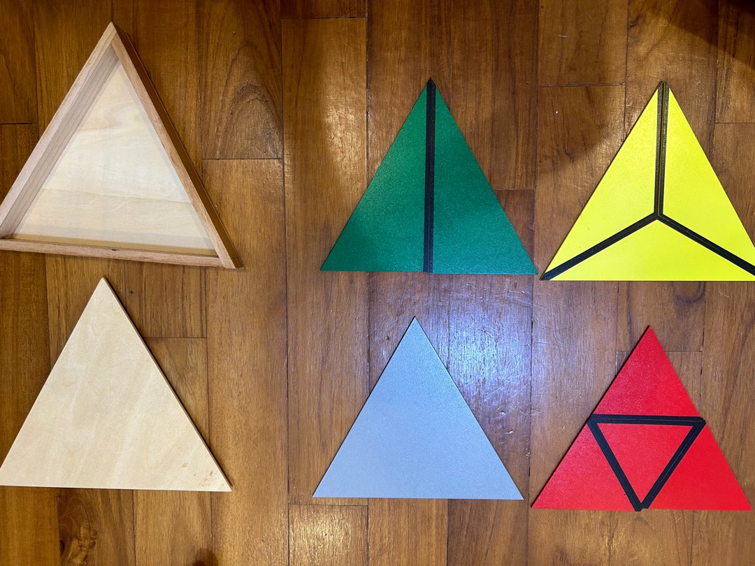 Montessori Triangular Box, Hobbies & Toys, Toys & Games on Carousell