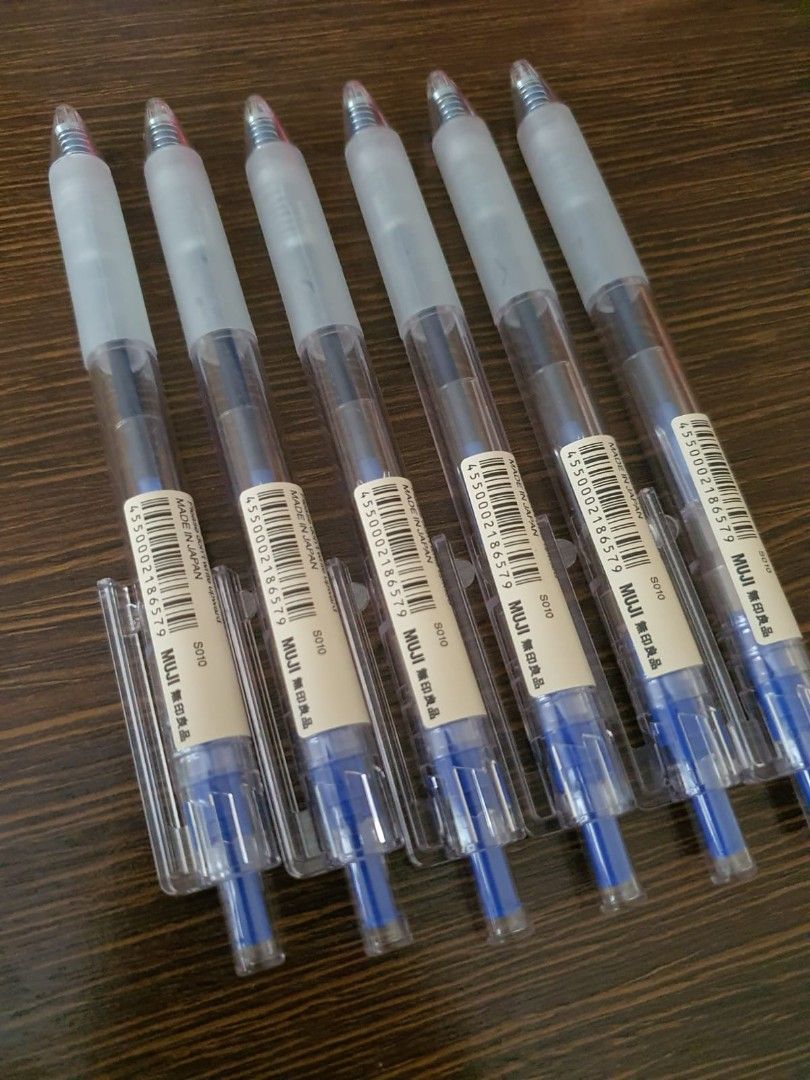 Muji ballpoint pens - blue 0.7mm, Hobbies & Toys, Stationery & Craft ...
