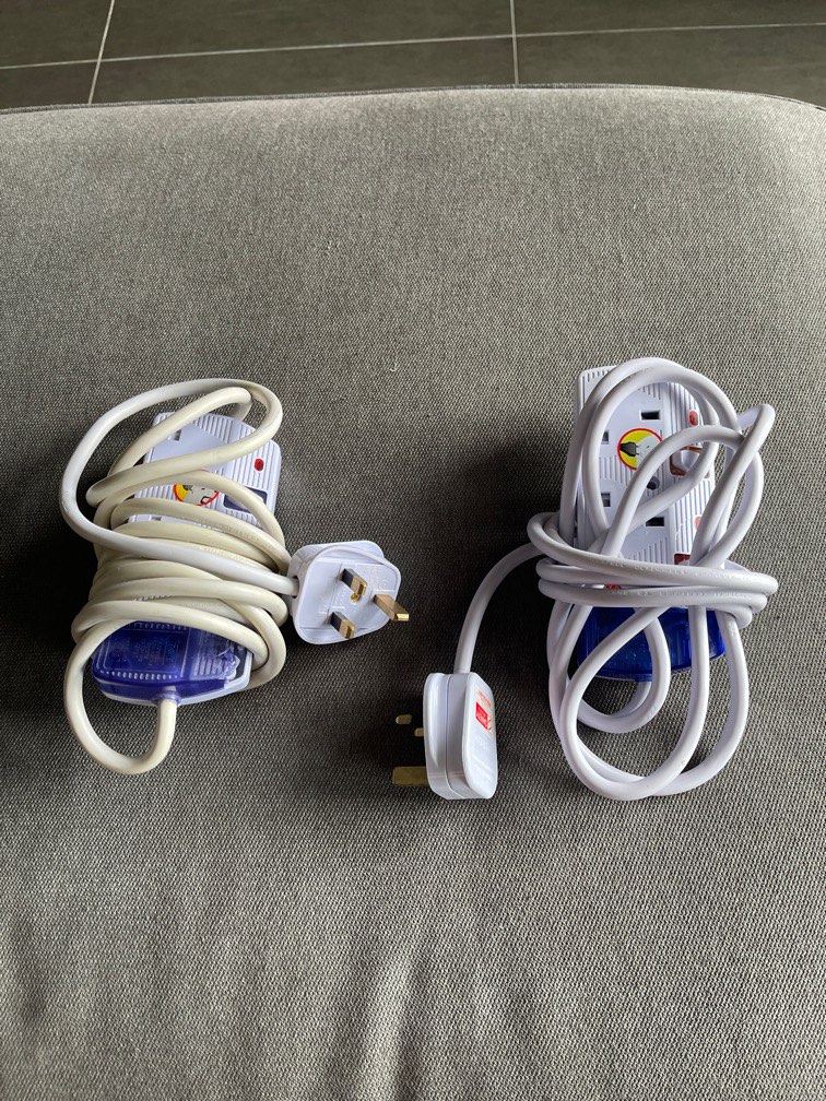 Multi socket/ extension cord x2, TV & Home Appliances, Electrical ...