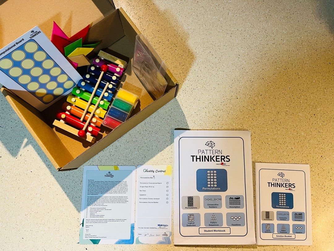 Neuromath Pattern Thinkers (6 boxes of math learning materials ...