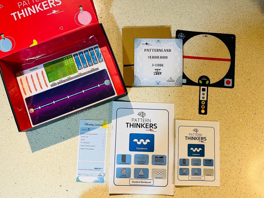 Neuromath Pattern Thinkers (6 boxes of math learning materials ...