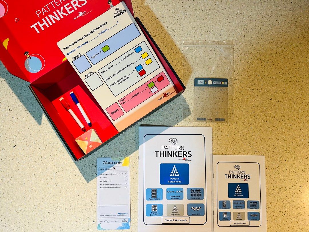Neuromath Pattern Thinkers (6 boxes of math learning materials ...