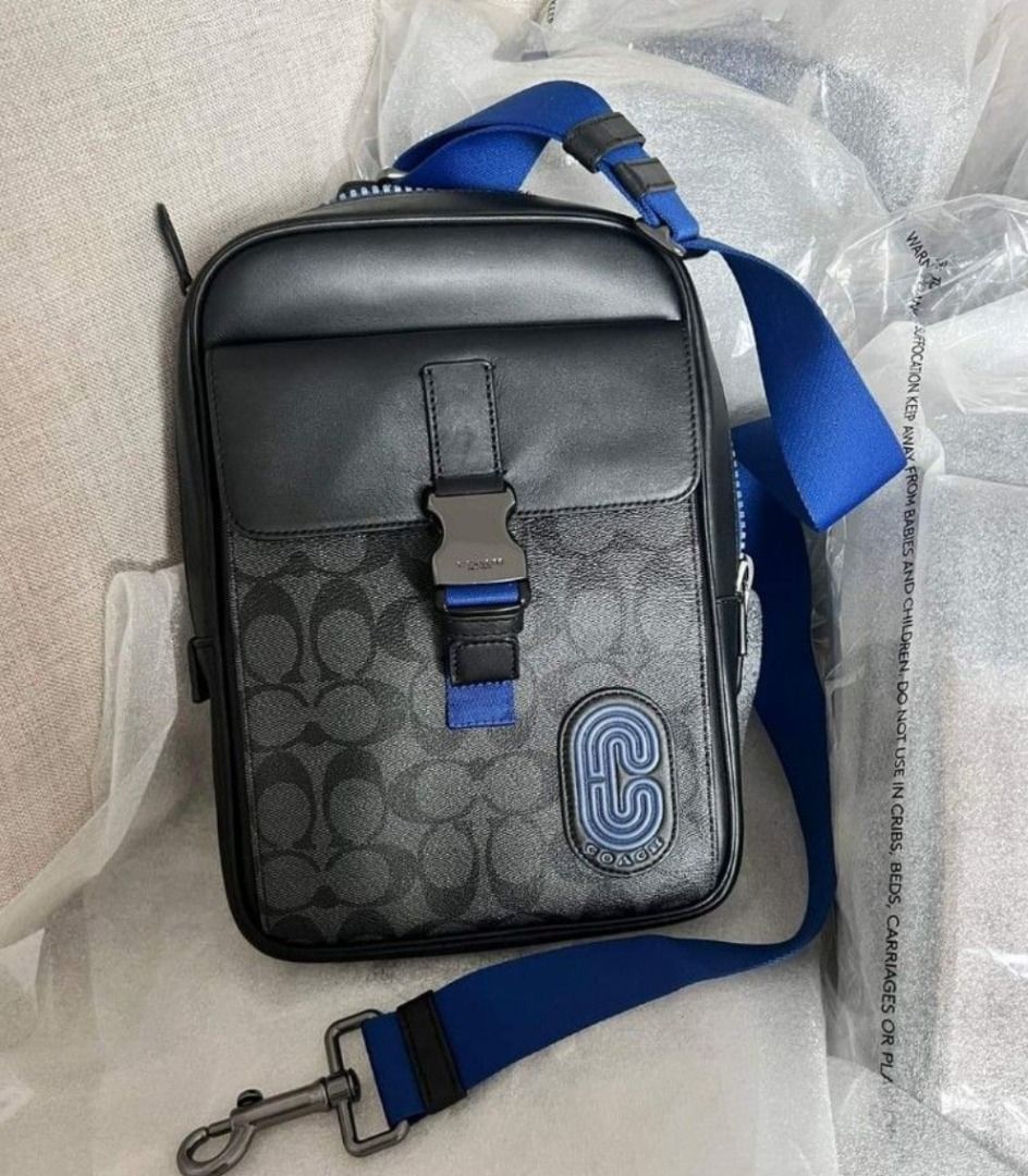 New Coach Original Track Pack In Signature Canvas With Coach Patch ...