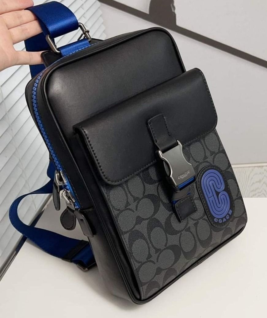 New Coach Original Track Pack In Signature Canvas With Coach Patch ...