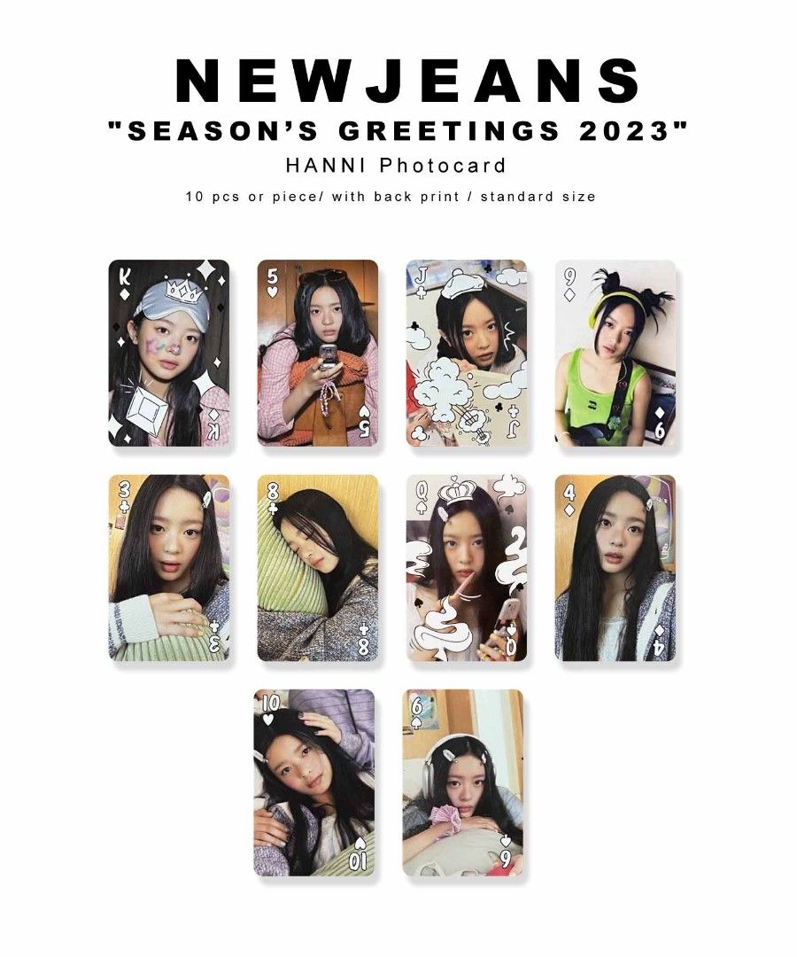 NEW JEANS Season's Greetings 2023 Photocard Member HANNI SET, Hobbies & Toys, Memorabilia ...