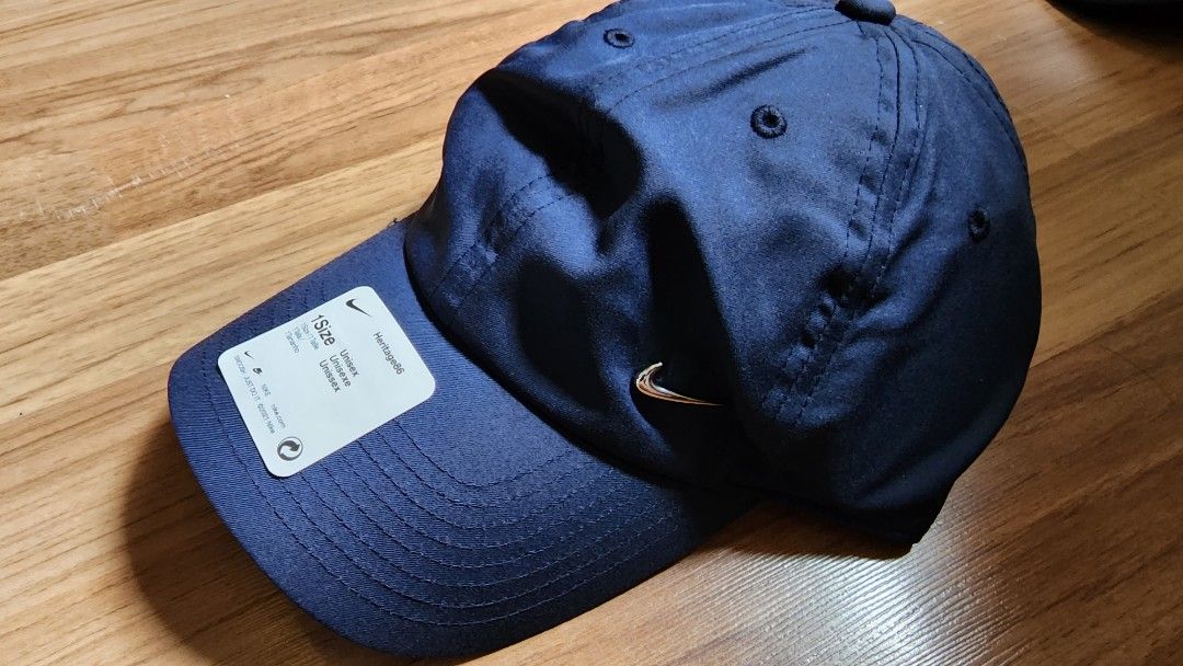 NIKE swoosh Cap Blue, Men's Fashion, Watches & Accessories, Caps & Hats ...