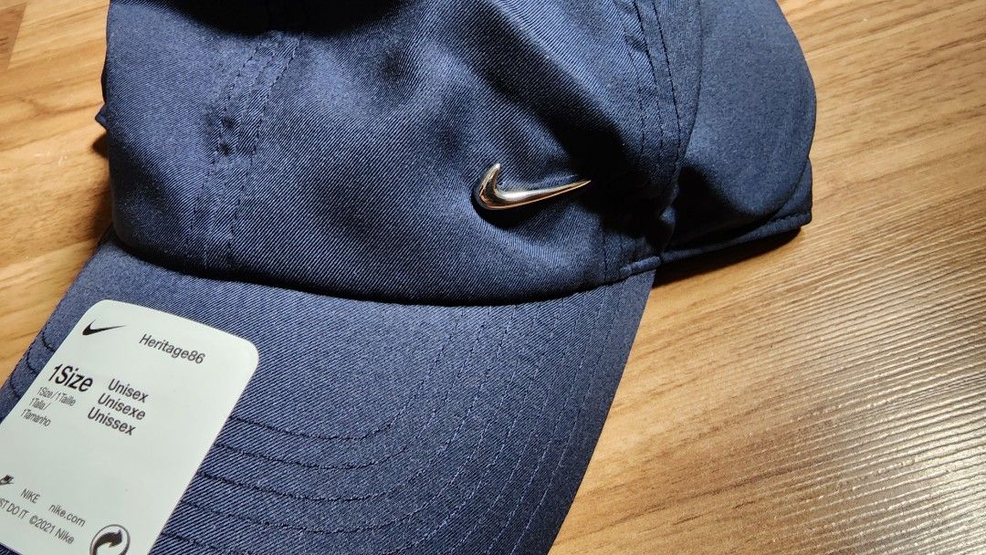 NIKE swoosh Cap Blue, Men's Fashion, Watches & Accessories, Caps & Hats ...