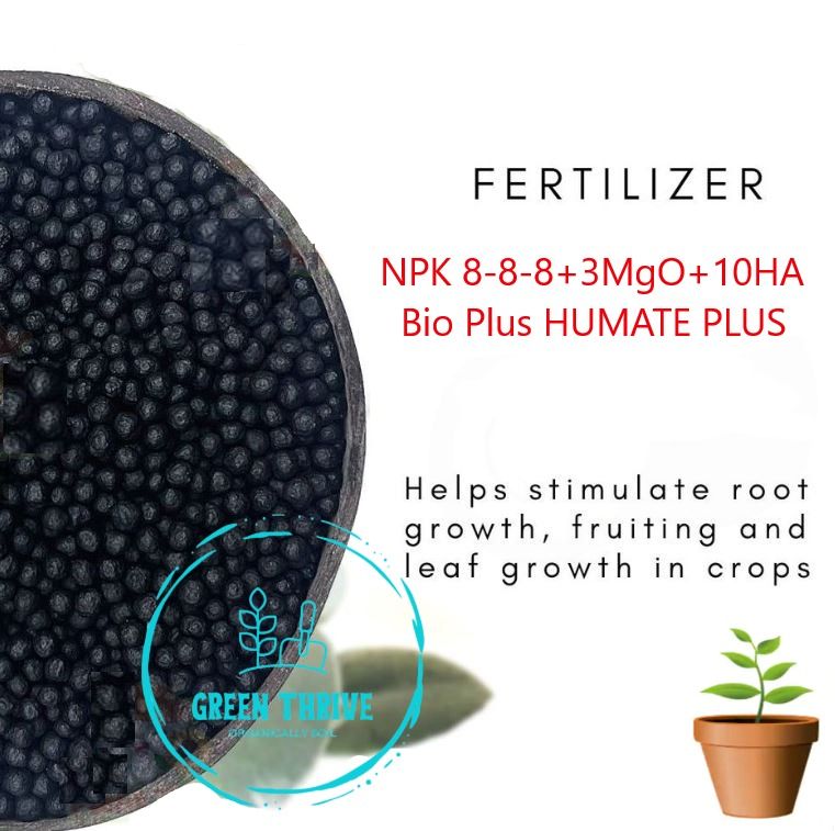 NPK 8-8-8+3MgO+10HA Bio Plus HUMATE PLUS Organic Fertiliser/Fertilizer ...