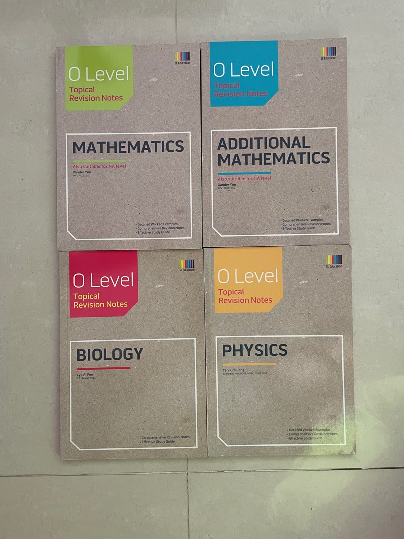 O Level Topical Revision Notes, Hobbies & Toys, Books & Magazines ...